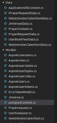 Mark's Musings: ASP.Net Core 2 with Postgresql on Linux Part 5: Data Model Layer, Etc.