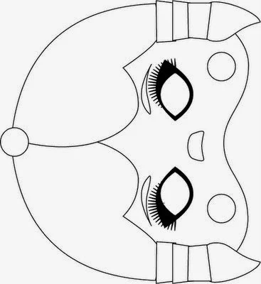 Viking Girl: Free Mask Template. - Oh My Fiesta! in english