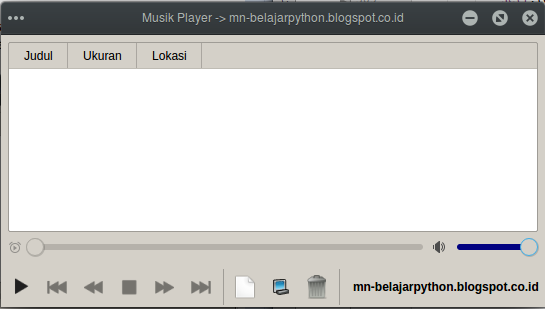 Membuat Aplikasi Pemutar Musik dengan PySide Python (Daftar Isi ...