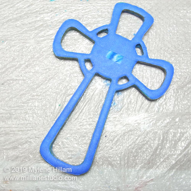 DIY Marbled Resin Cross | Mill Lane Studio