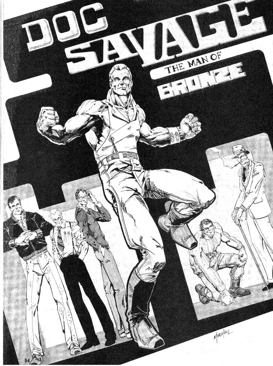 Doc Savage v3 #5 - Neal Adams, Marshall Rogers art - Pencil Ink