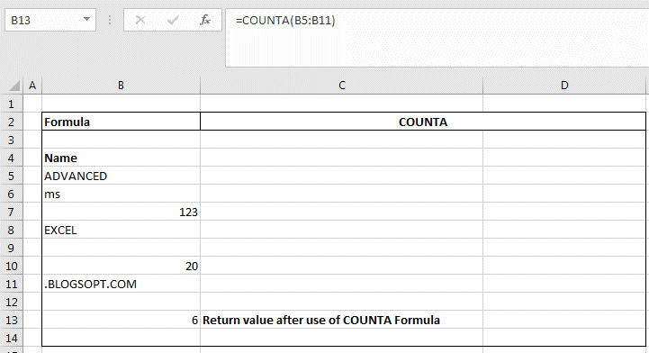 Free Advanced Excel Course Online: How to count not empty cell in ...