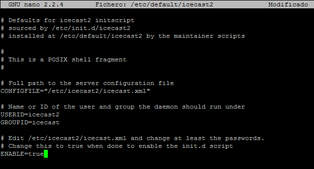 Servidor de Streaming con Icecast