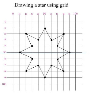 My Blog: Drawing a star using grid