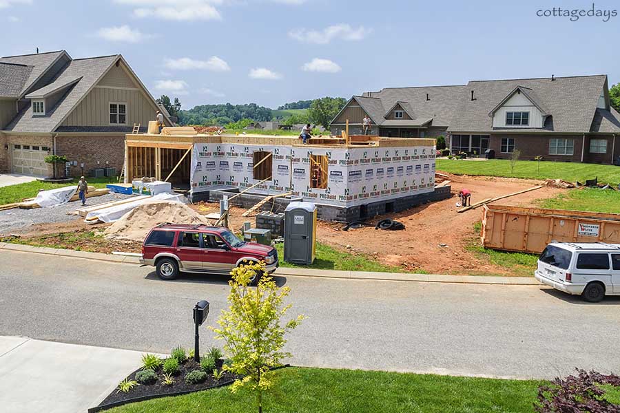 Cottage Days and Journeys: House Construction Across the Street