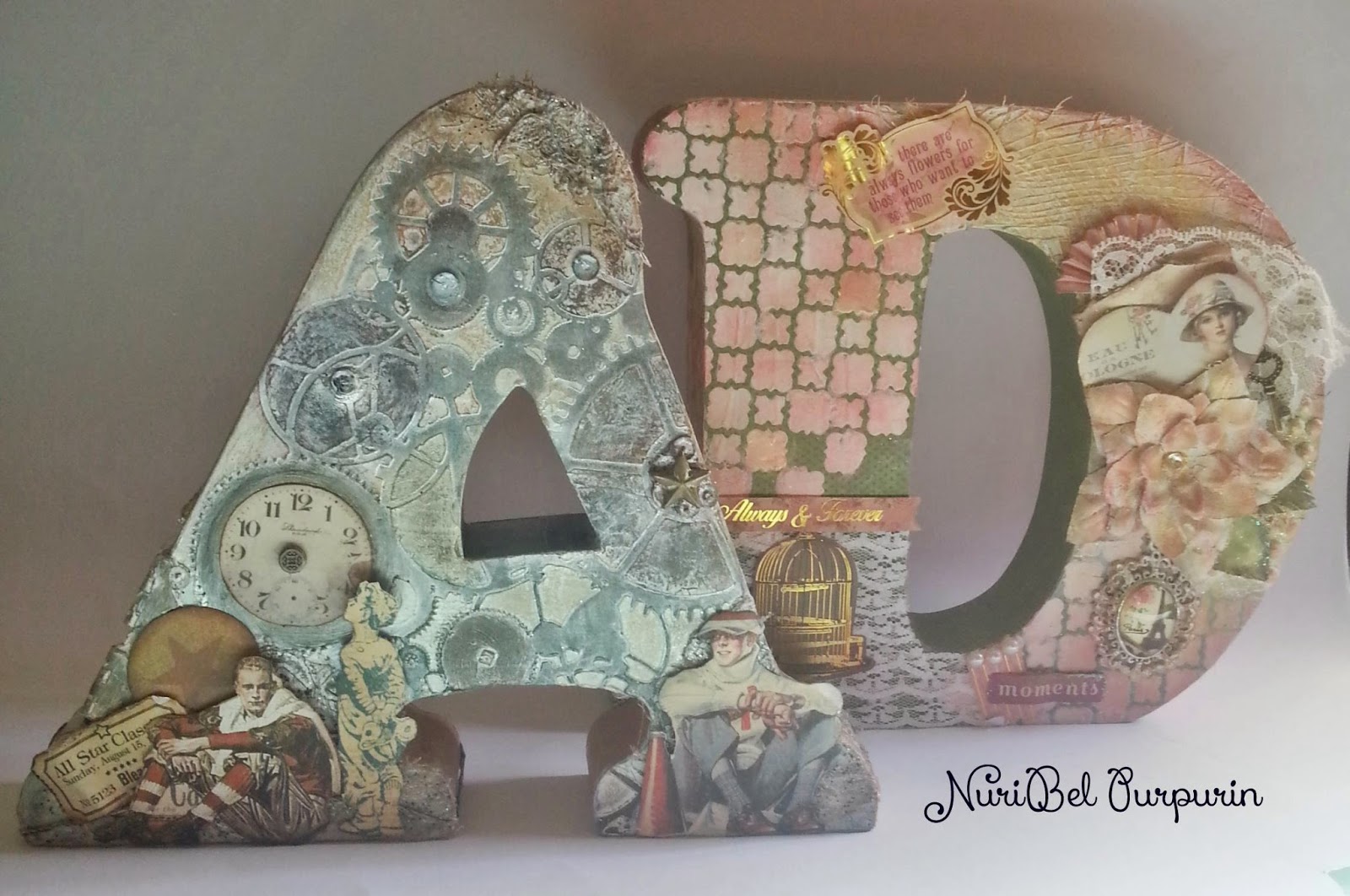 EL FIELTRO EN MIS MANOS: Letras de Scrapbook