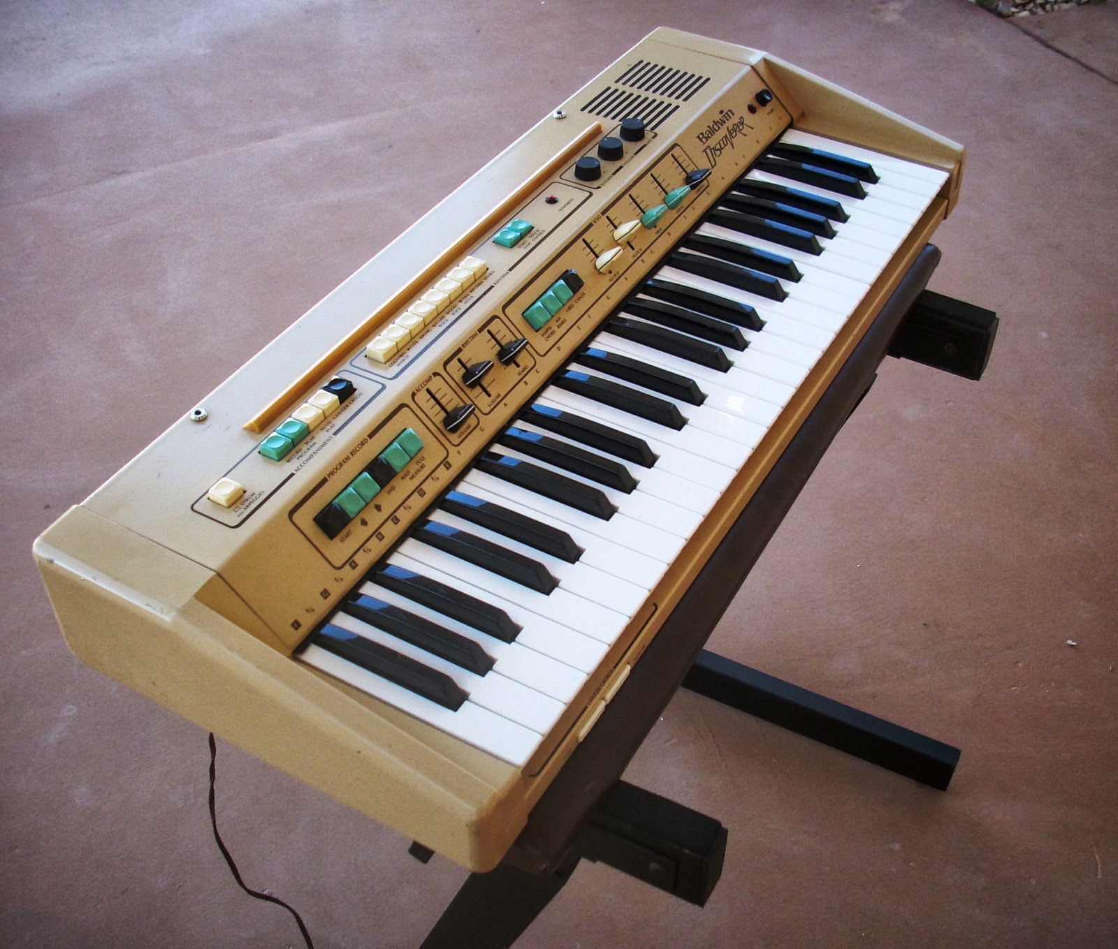 MATRIXSYNTH: Vintage Baldwin Discoverer DS-50 Synth Organ Keyboard