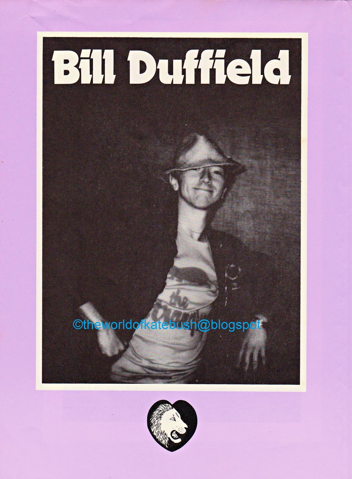 THE WORLD OF KATE BUSH: In Aid of Bill Duffield