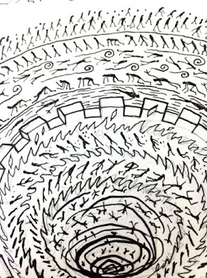 calpurnio: Dibujando EL INFIERNO.