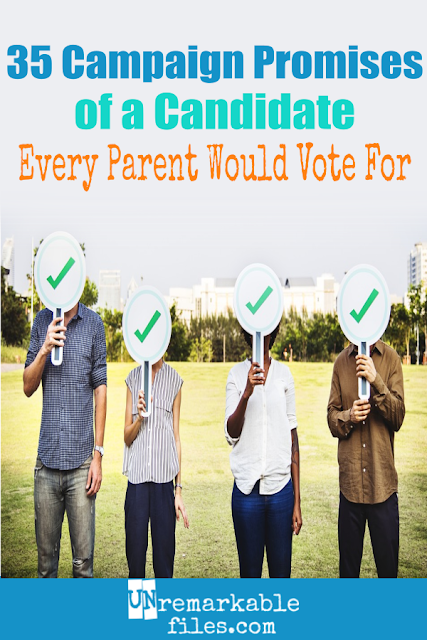 Unremarkable Files: 35 Campaign Promises of a Presidential Candidate ...