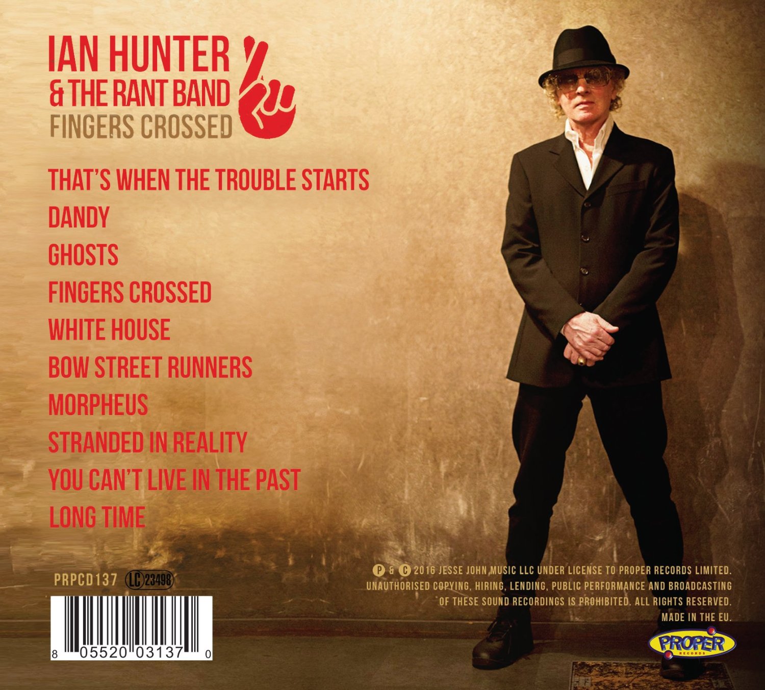 ONLY GOOD SONG: Ian Hunter & The Rant Band - Fingers Crossed