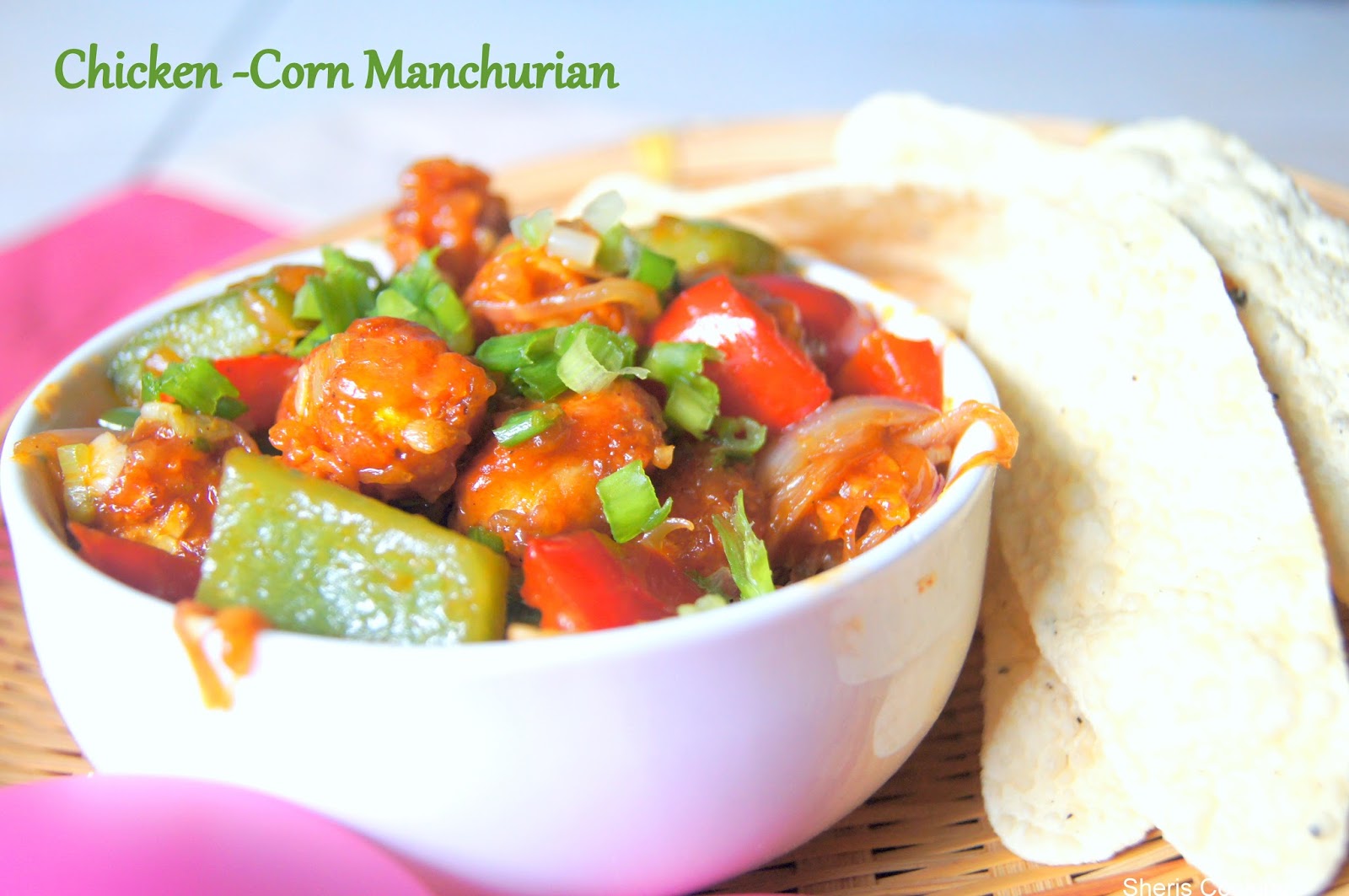 Sheris Cooking: Chinese Chicken and Baby Corn Manchurian