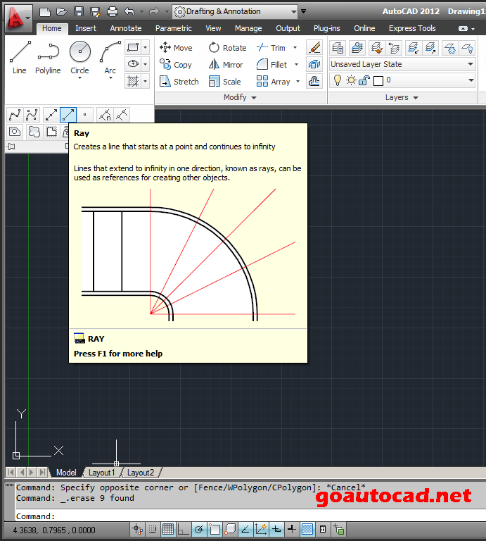 Post 20 Mengenal Garis Bantu Pada Autocad Go Auto Cad
