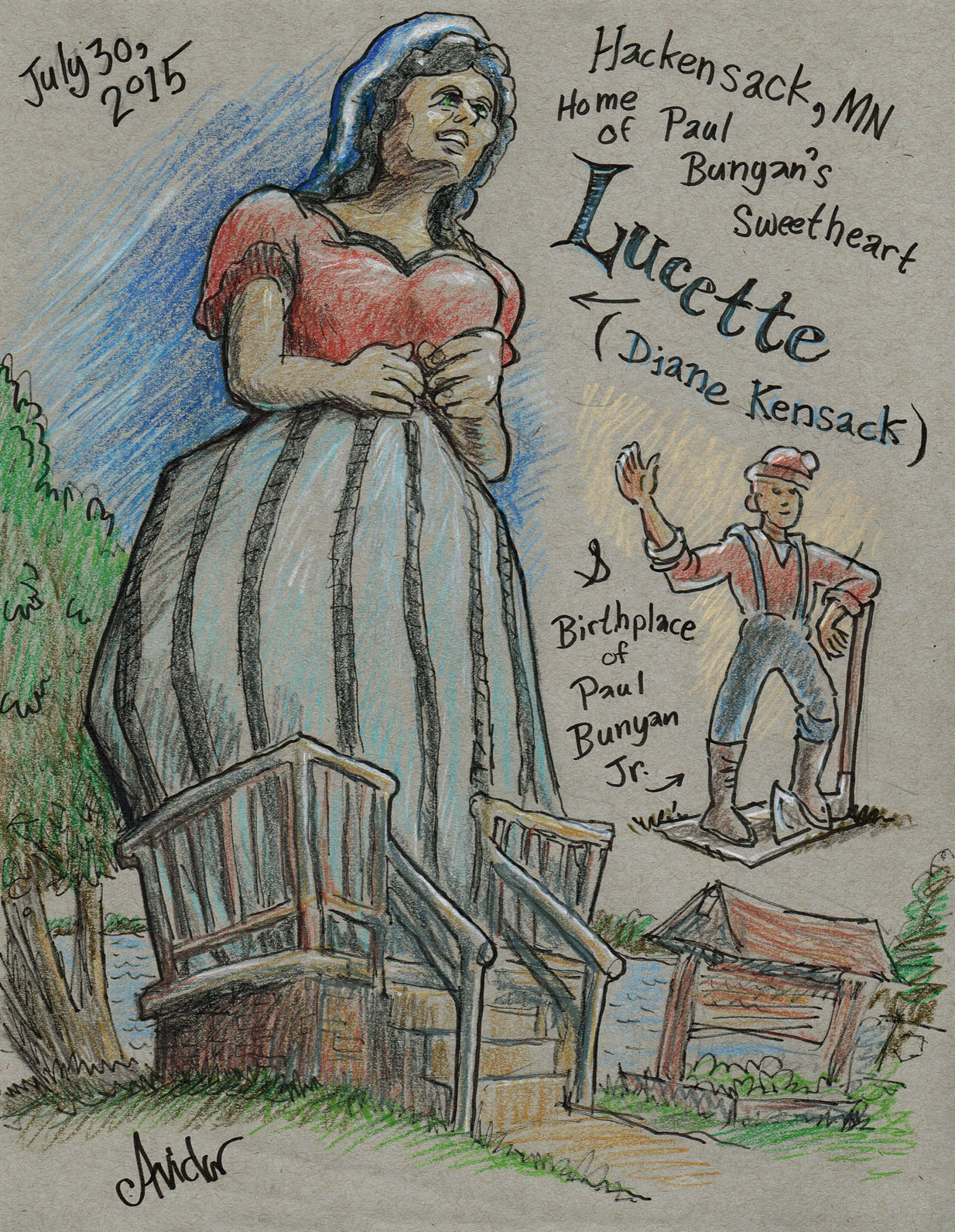 KEN & ROBERTA AVIDOR'S TRAVELBLOG: Bicycling the Paul Bunyan Trail From ...