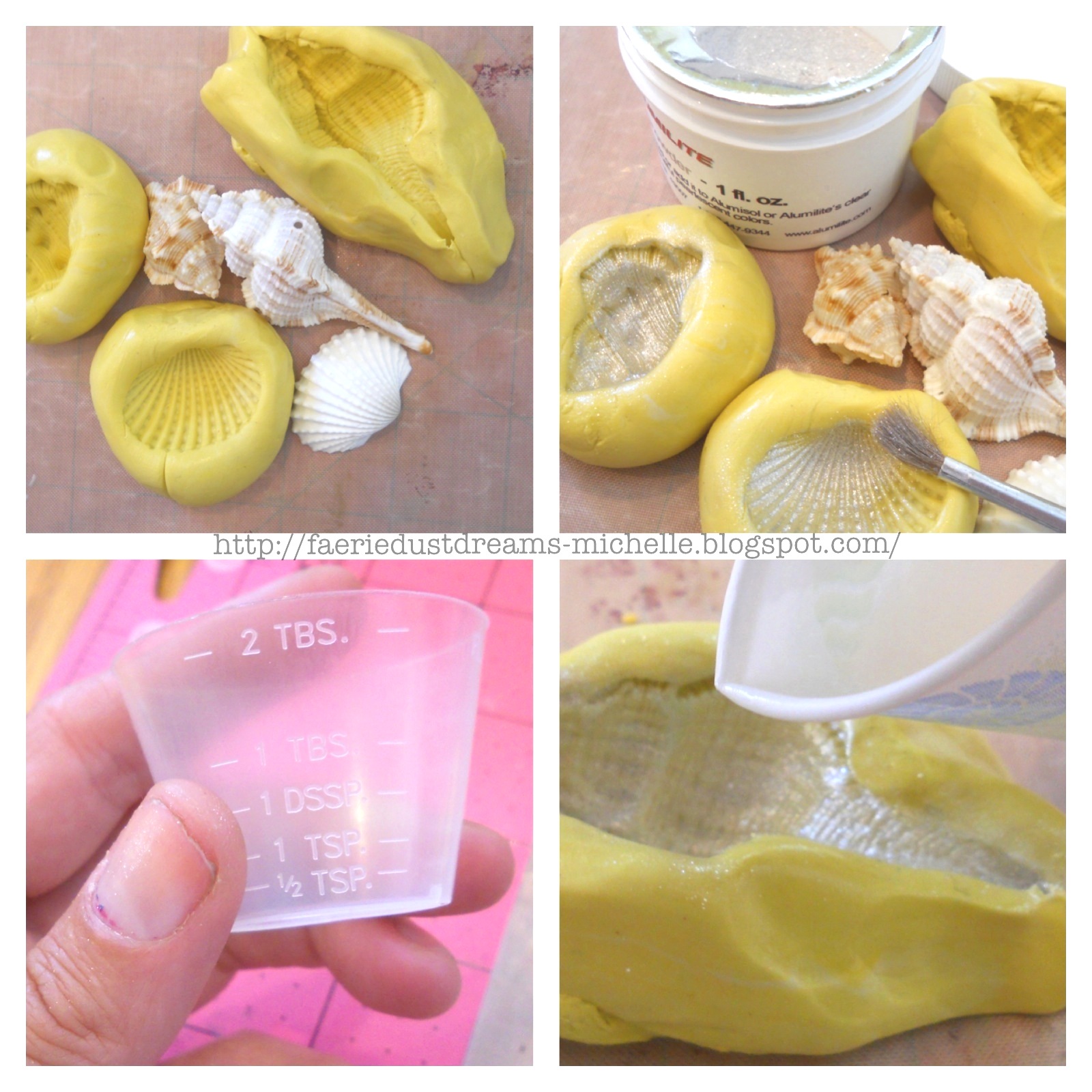 Faerie * Dust * Dreams: Amazing Mold Putty - Sea Shell Magnets