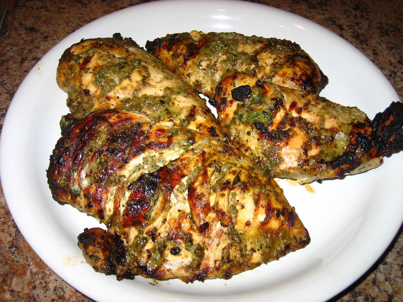 Patti's Kitchen Quest: Pesto Grilled Chicken