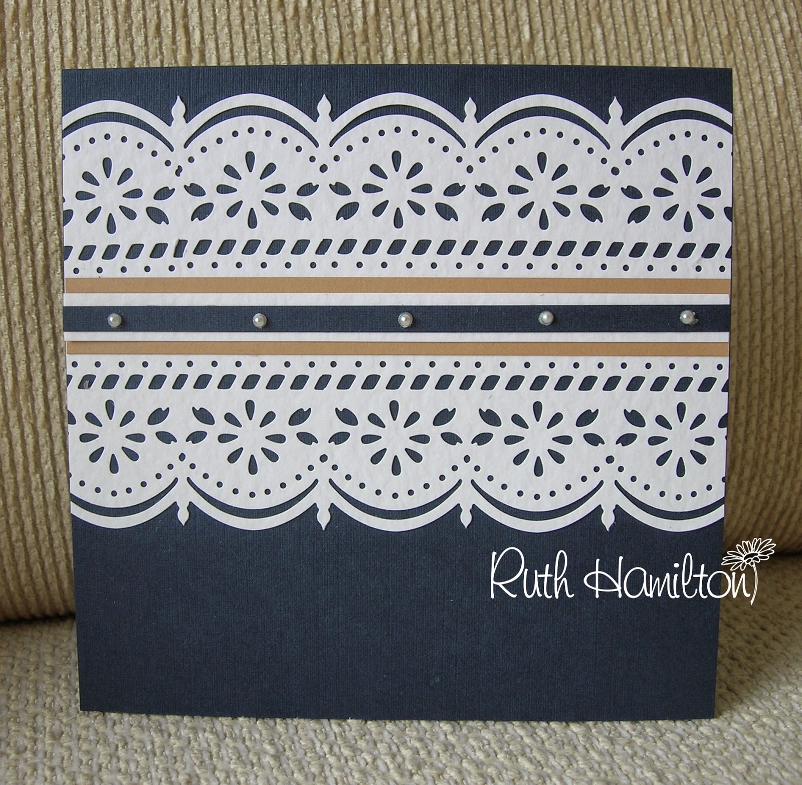 A Passion For Cards: Navy linen card offer from Papermill