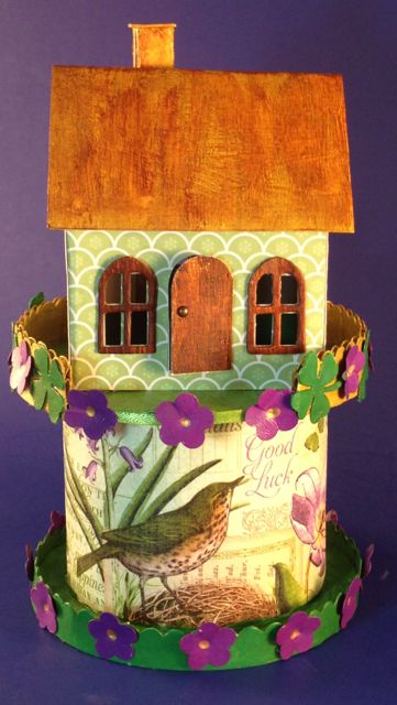 St. Patrick's Day House - Tim Holtz Village Dwelling Template - Paper ...