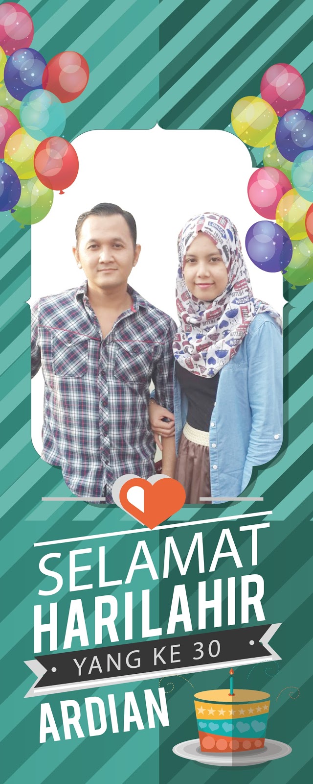 Kiz Wedding: Contoh Bunting Selamat Hari Jadi Kepada Suami Tercinta.