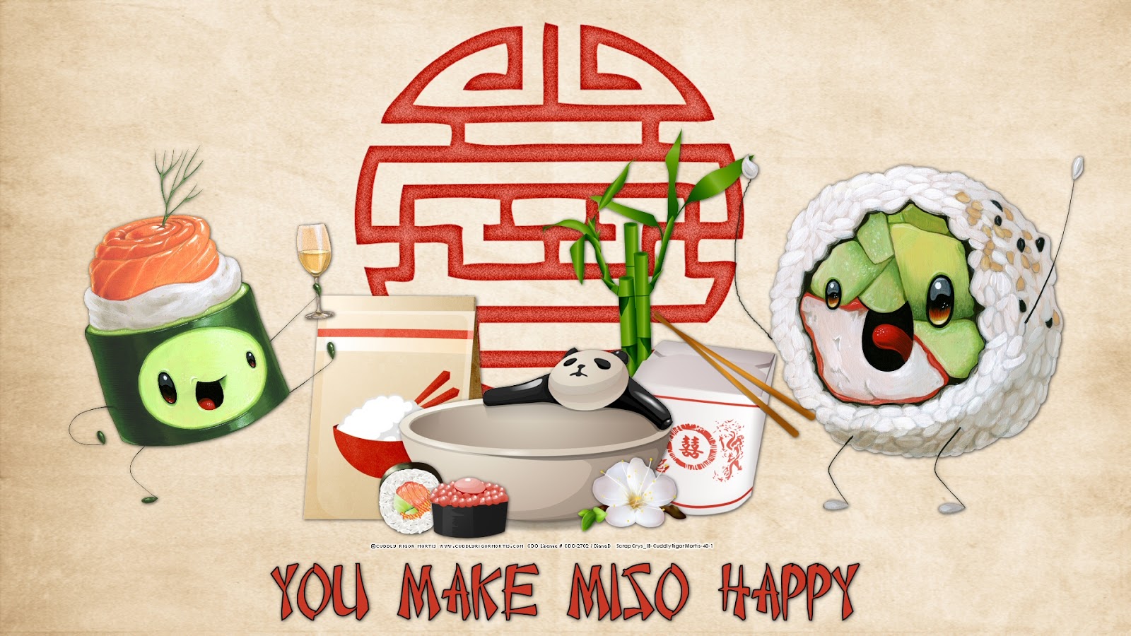 Greekkisses Blog Spot: Wallpaper ~ You Make Miso Happy