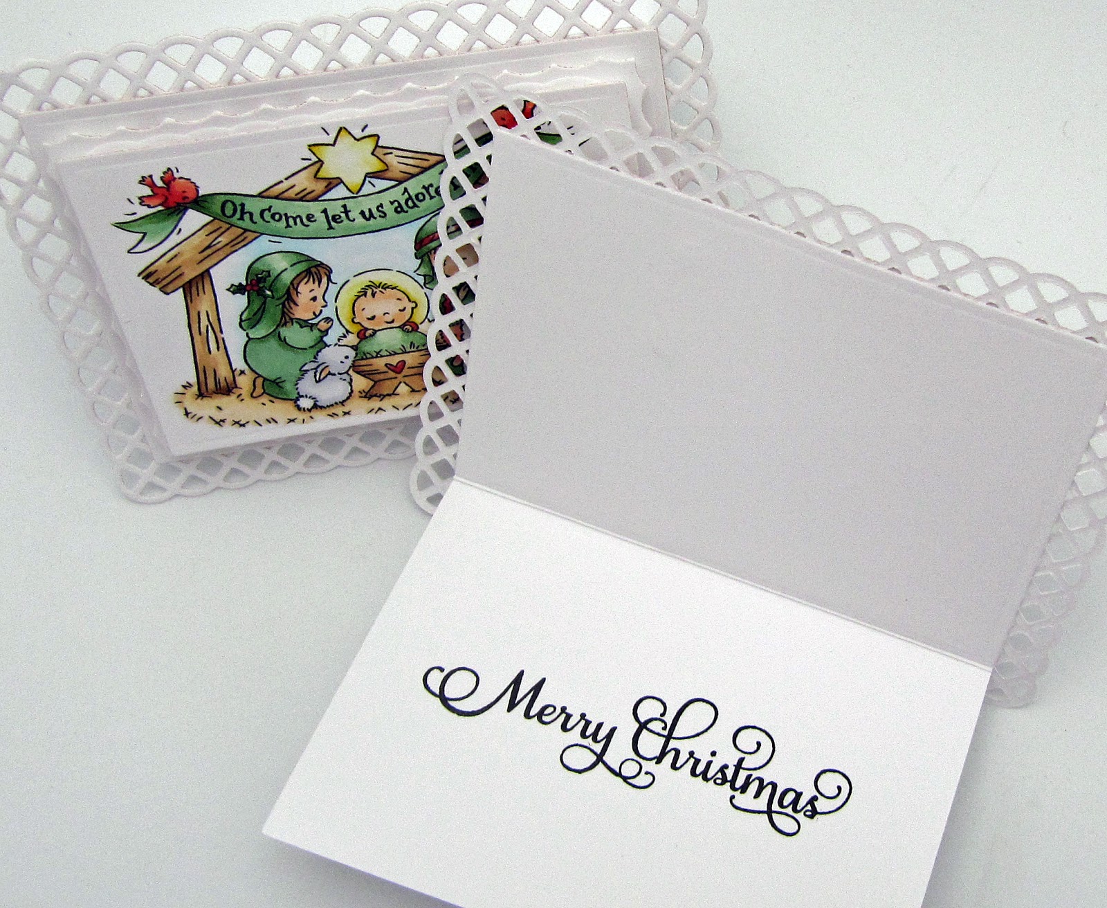 Explore. Dream. Discover.: Manger Cards, Stamp Simply Ribbon Store