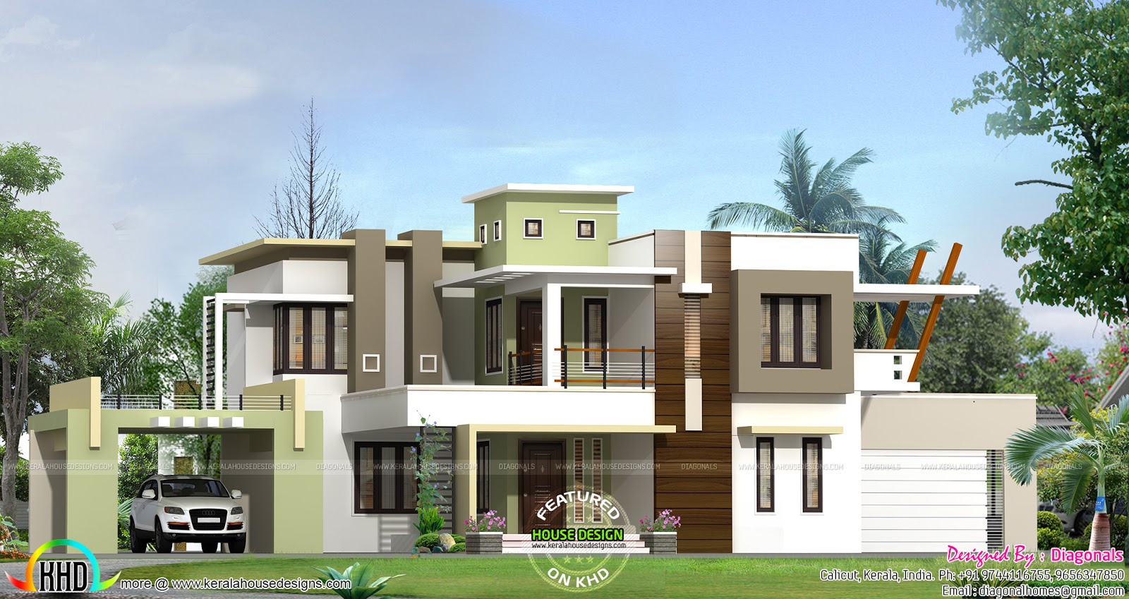 2802 sq-ft box type home - Kerala Home Design and Floor Plans - 9K ...