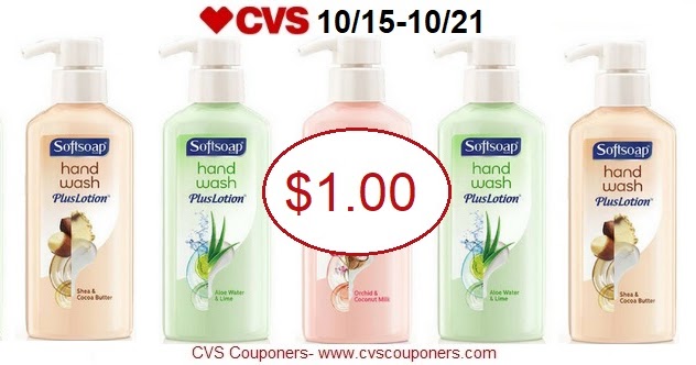 Softsoap with Lotion hand soap, Only $1.00 at CVS! (10/15-10/21) | CVS ...
