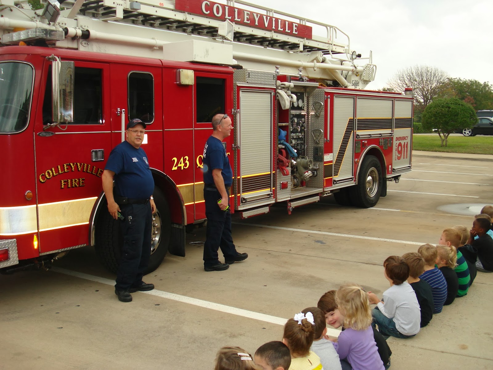 Pre K Sweet Peas: Visit from the Colleyville Fire Department!