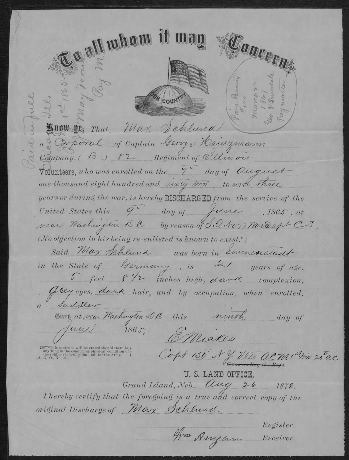 German Roots in America: Descendants of Fidel Schlund: Max Schlund's ...