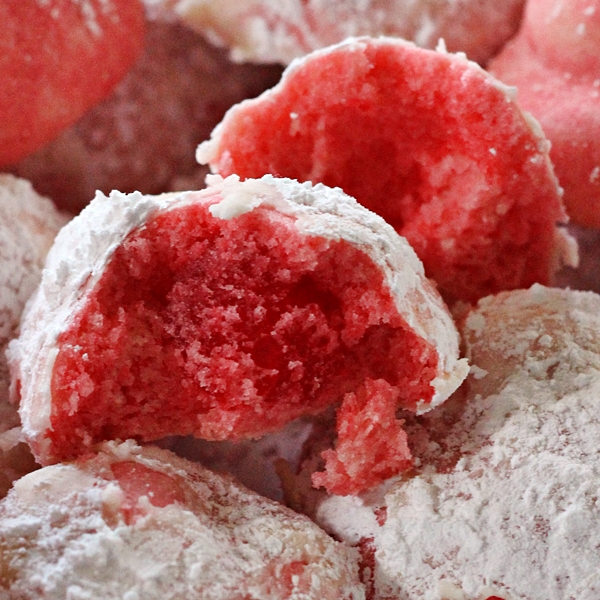 Cherry Snowball Cookies