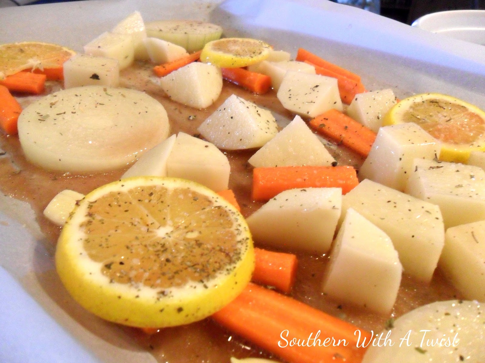 Southern With A Twist: Roasted Vegetables with Meyer Lemons