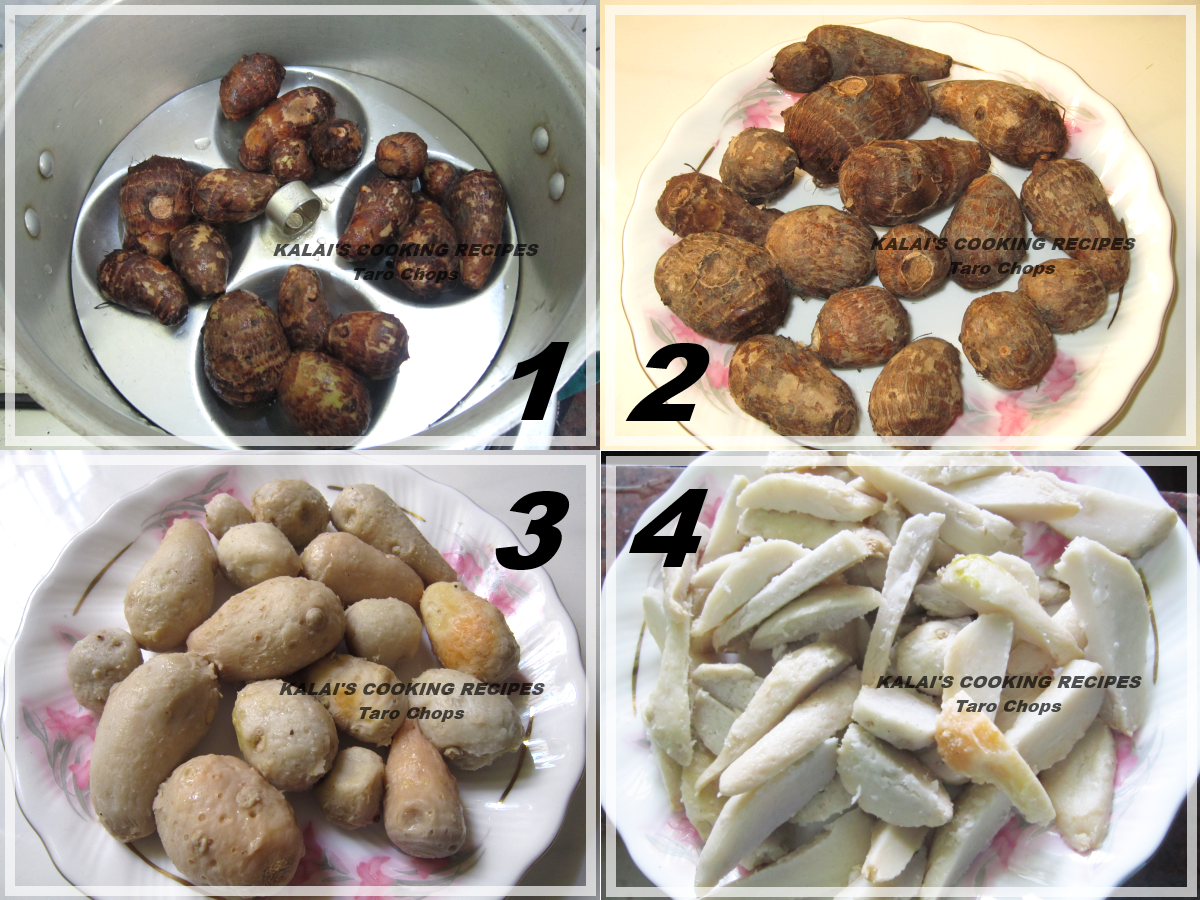 KALAI'S COOKING RECIPES: Taro Chops | Sepang Kizhangu Chops ...