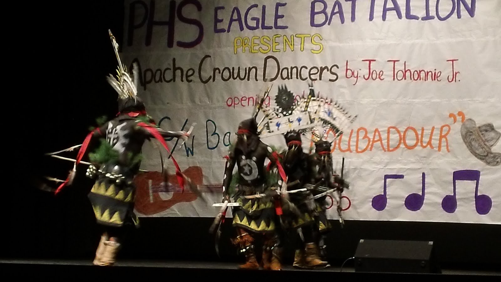 Out here in Pinon: Apache Crown Dancers