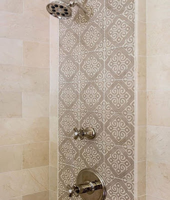 Watermark Pattern in shower Install