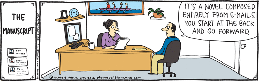 Mystery Fanfare: Cartoon of the Day: The Manuscript