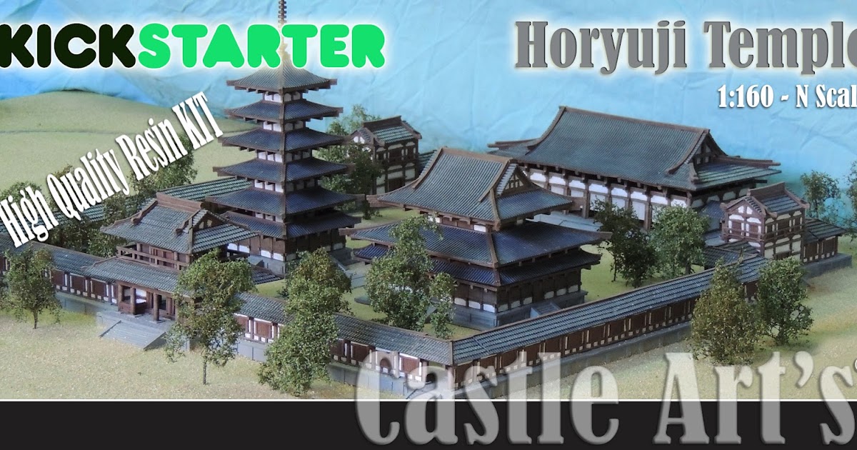 Wargame News and Terrain: Castle Arts: 10mm Horyuji Temple - Resin Kit ...