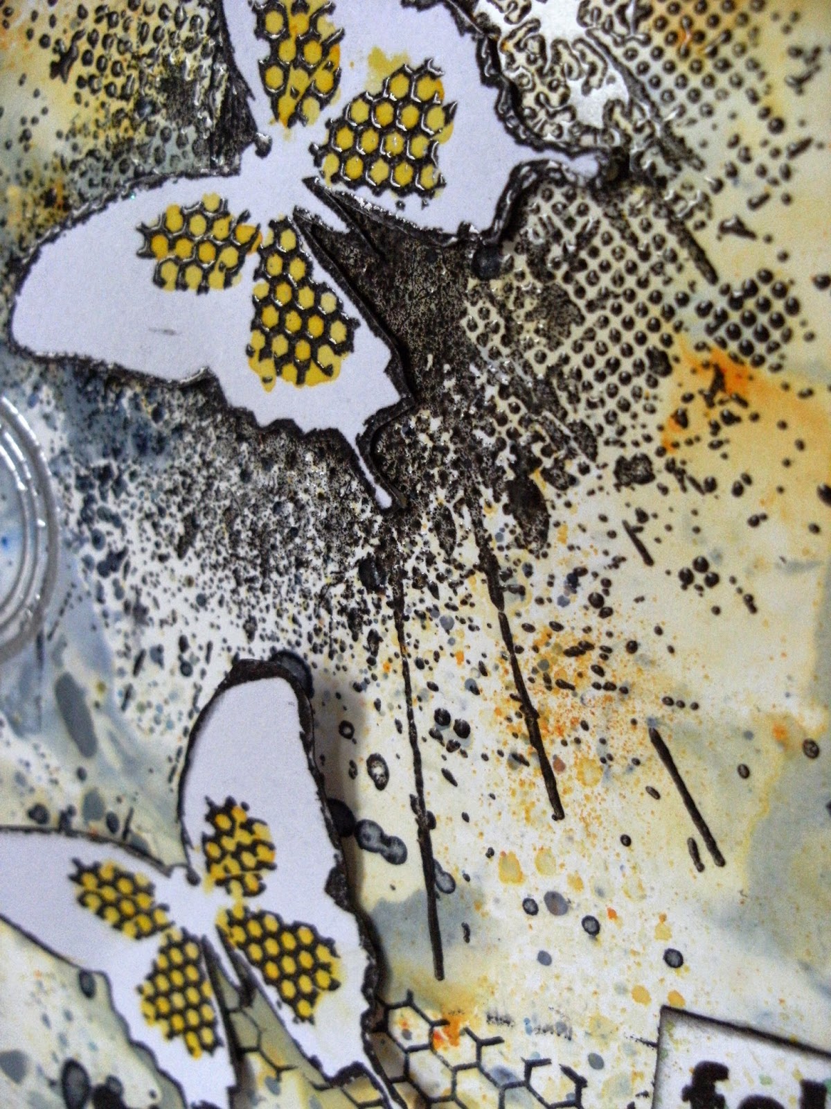 Welcome to Lisa.B.Designs : Brusho'd Ink Splat Butterfly