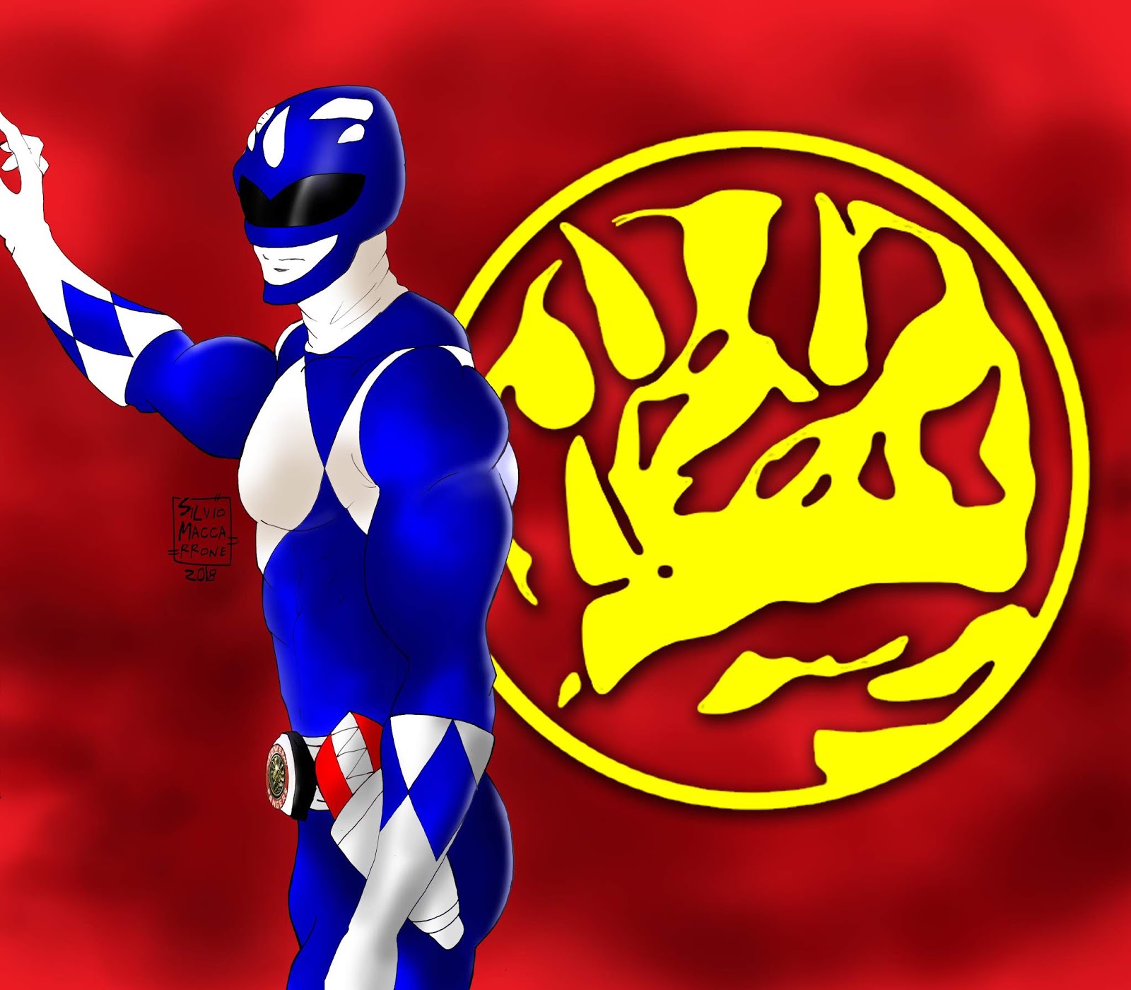 ILLUSTRANDO UN SOGNO: POWER RANGERS Blue Ranger