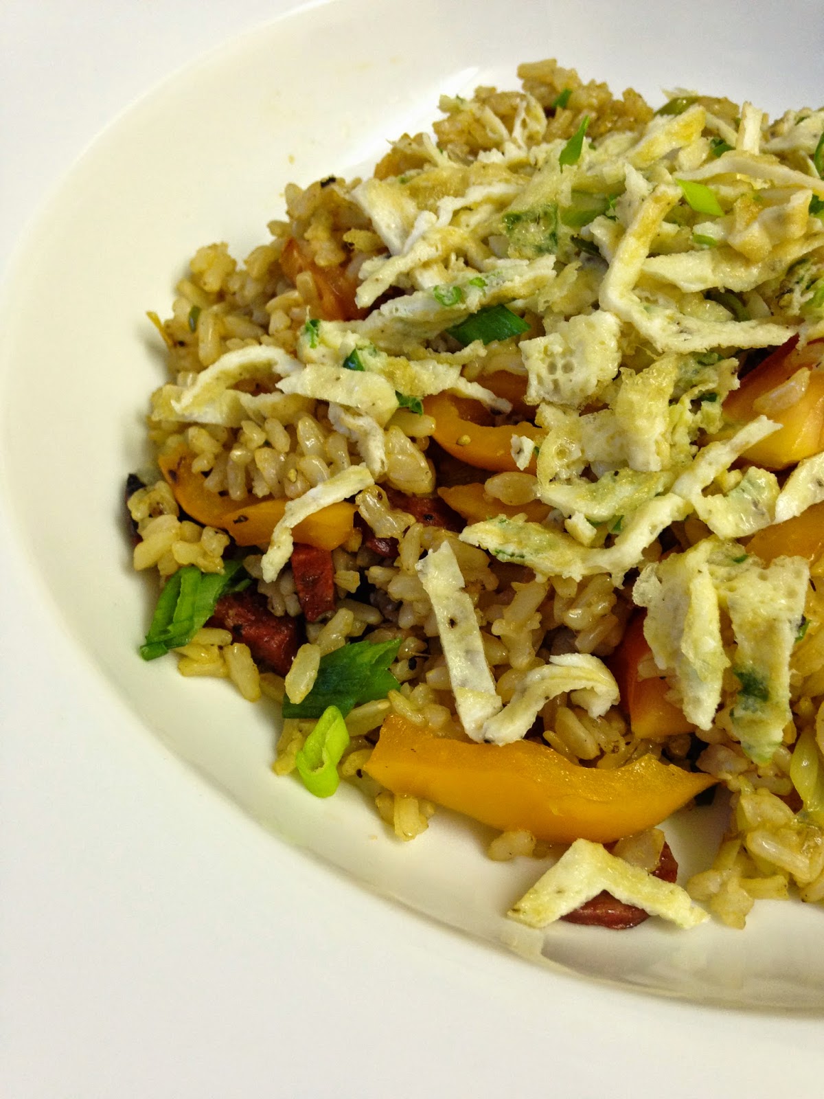Anne's Kitchen: Spicy Chorizo and Egg Fried Wholegrain Rice