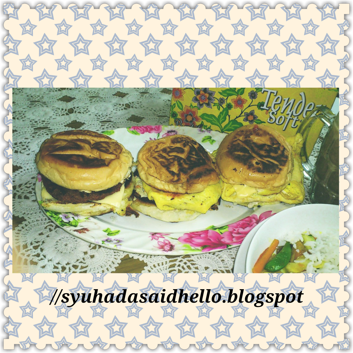 Nasi Sayur Campur Bersama Homemade Burger | Syuhada Said Hello!