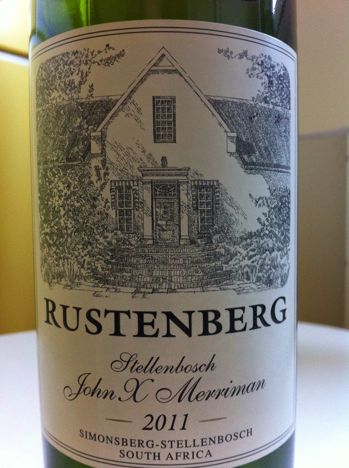WINE IN SWEDEN: TN : John X Merriman 2011, Rustenberg Estate ...