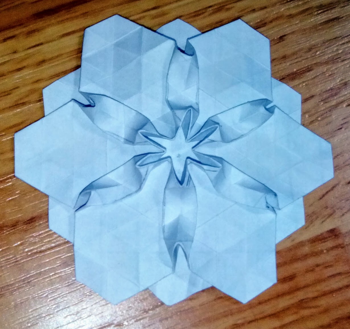 Origami Spread Squash Star - Origami Tessellations