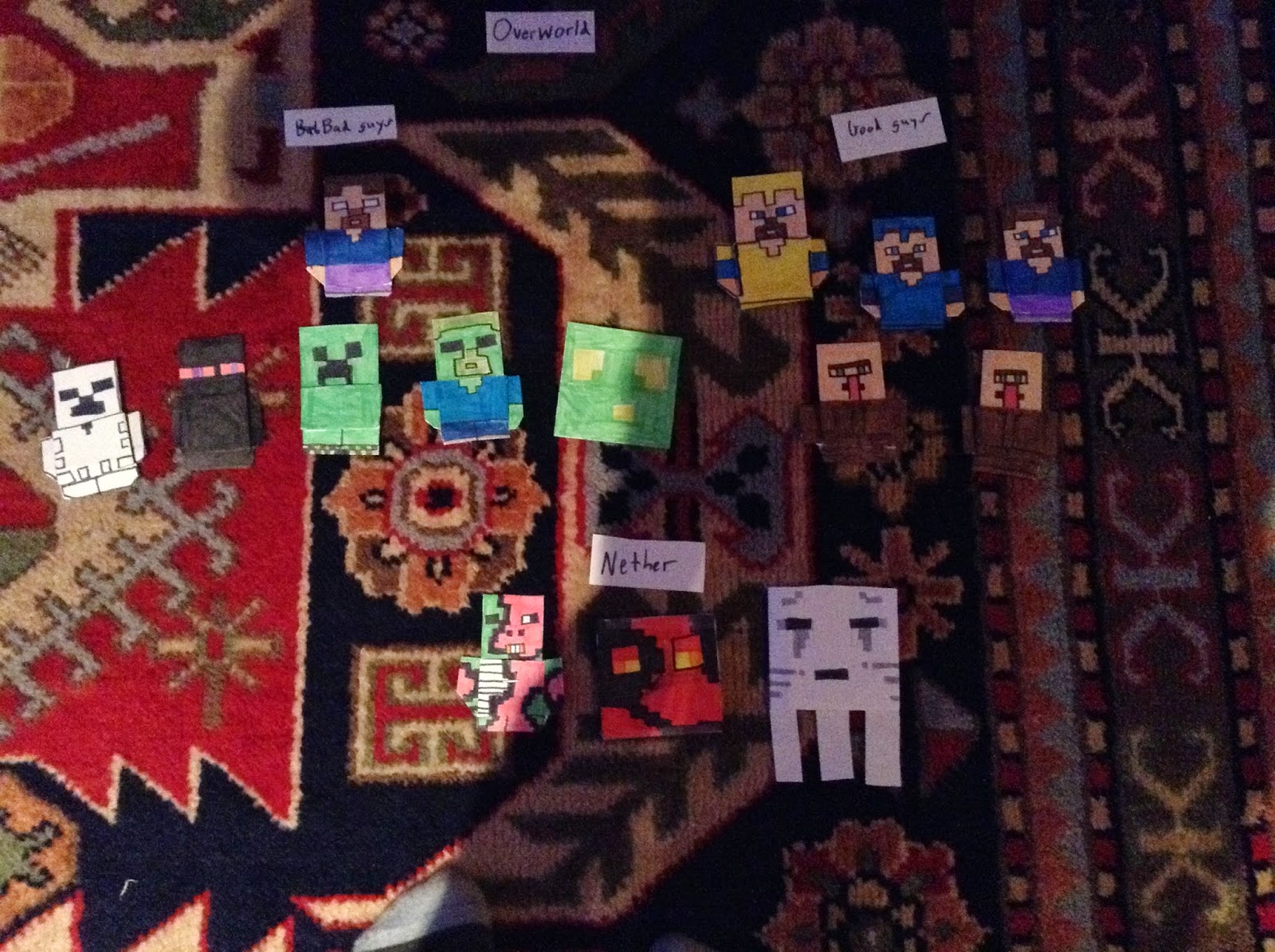 Super Folder Xavier's Origami: And a new theme for origami..... Minecraft!!