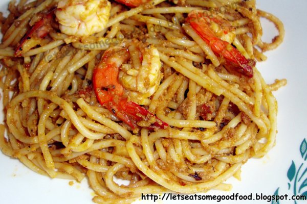Quick Shrimp Recipes – Aligue and Shrimp Pasta – Eats Yummy!