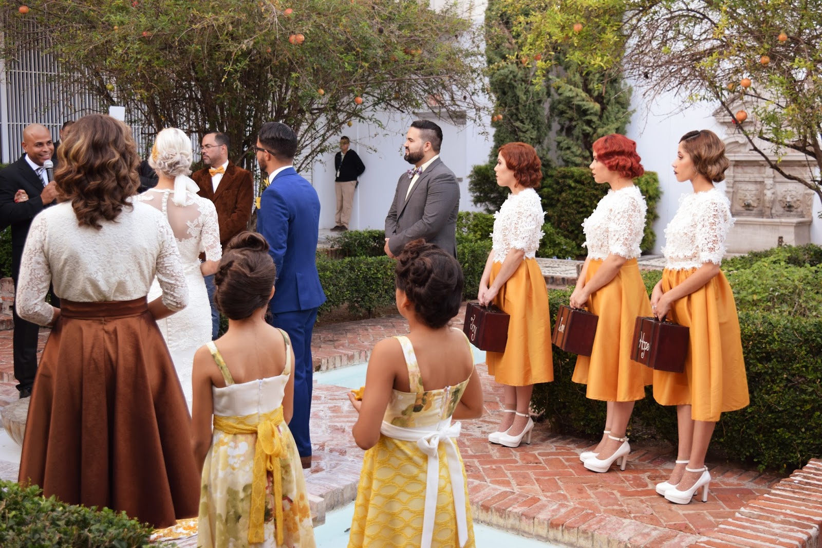 Retro Vintage Wedding at the Ponce Art Museum