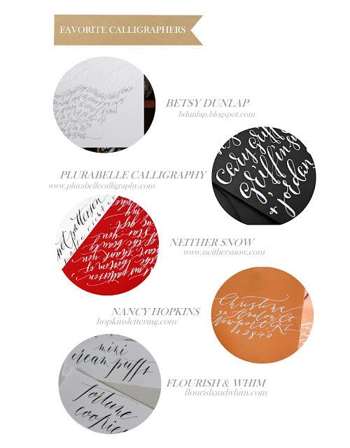 FAVORITE CALLIGRAPHERS | BROWN FOX CALLIGRAPHY