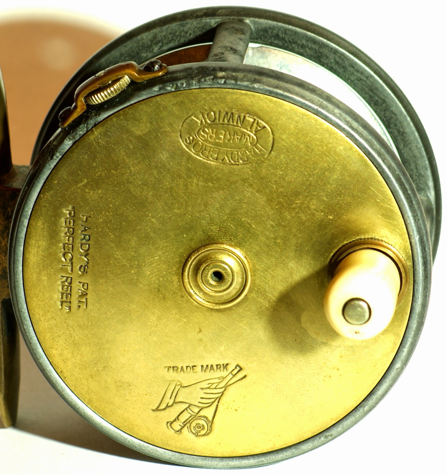 The Existential Angler: Hardy reels (Perfects) face plate markings