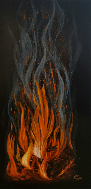 Argyle Fine Art: Fire's Burning, Fire's Burning Draw Nearer, Draw Nearer