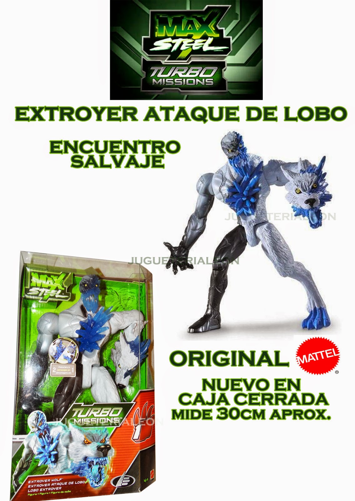 Juguetería León: max steel extroyer ataque de lobo mattel