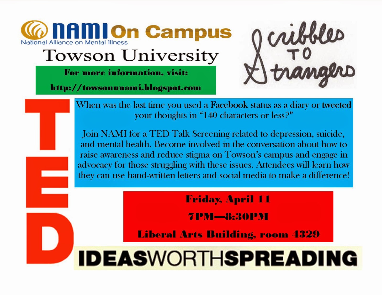 Towson University NAMI: TED talks screening